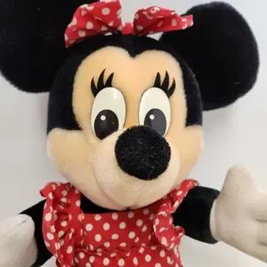 Disney | Toys | Vintage Walt Disney Minnie Mouse Stuffed Animal Plush ...